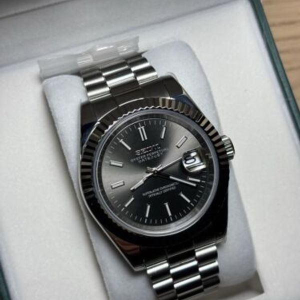 Seiko Mod President 40mm Gray | WatchCharts Marketplace
