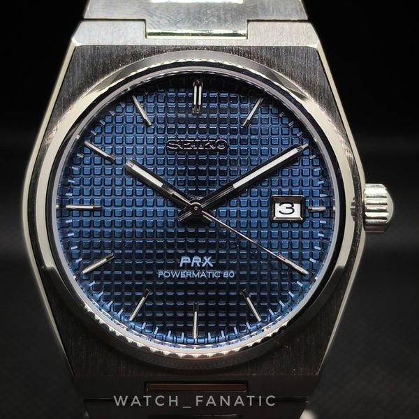 SEIKO [ PRX MOD SLIVER CASE & BLUE DIAL ] 40MM, JAPANESE NH35 MOVEMENT ...