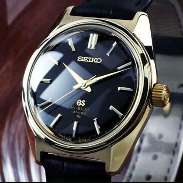 Excellent GRAND SEIKO HI-BEAT 36000 Cap Gold/Steel Black Dial Manual 4522-8000 | WatchCharts ...
