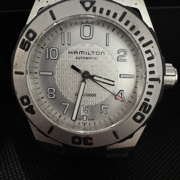 HAMILTON Khaki Navy Sub H786150 Black Dail Men's self-winding Watch ...