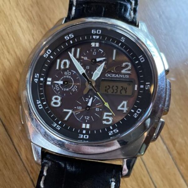 Casio Oceanus Wave Ceptor OCW-510LA Chrono Alarm Men's Watch Atomic ...