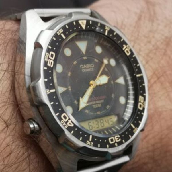 Gents Casio AMW-320C Vintage Analog / Digital Watch - 100m ...