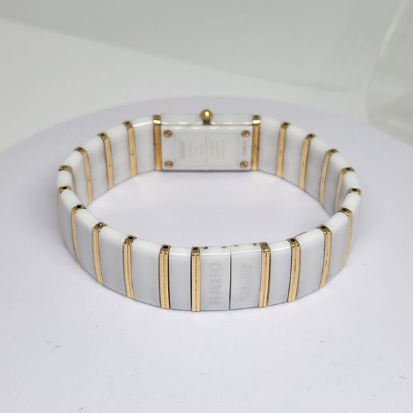Rado Diastar White Ceramic & 18k Yellow Gold Quartz Watch | WatchCharts ...