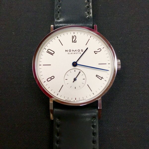 Nomos Tangente Reference 101 35mm mechanical watch with 3 leather ...