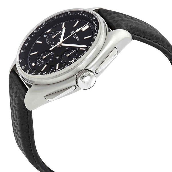 Bulova Moon Apollo Lunar Pilot Chronograph Black Dial Quartz Men's ...