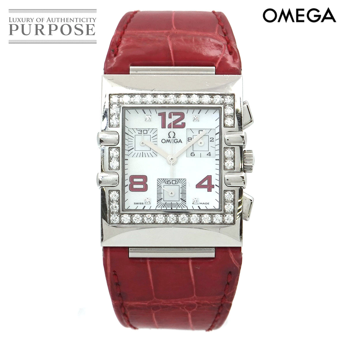 Omega Constellation Quadra Quartz 28 Chronograph (1847.73) Market Price ...