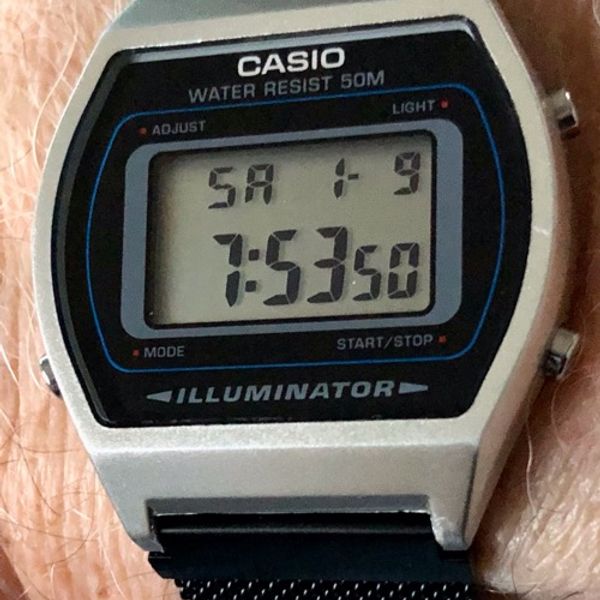 FS: Casio B640WD-1A Same Module As DW5600E On Black Mesh Band $25 ...