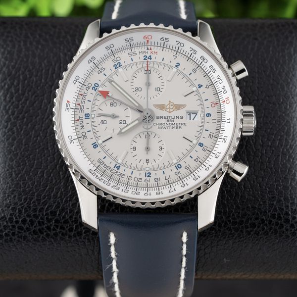 [WTS] Breitling Navitimer World Chronograph GMT 46 A24322 with Box ...