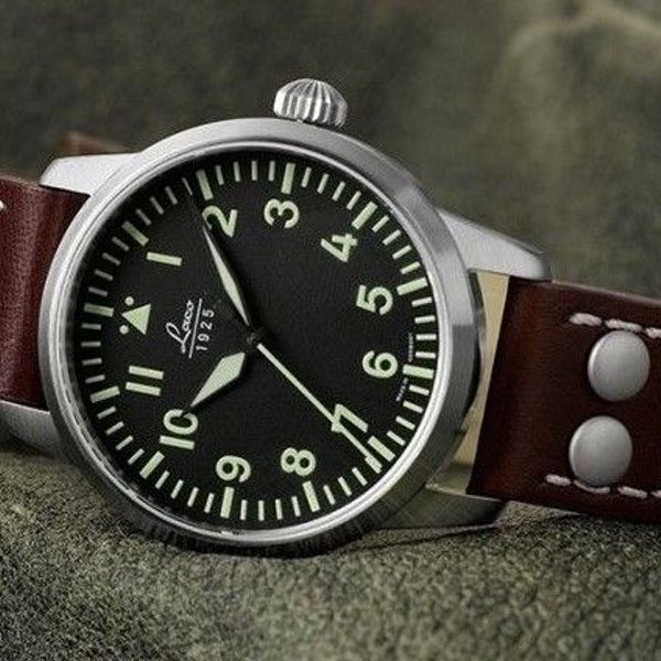 Laco Augsburg Type-A Dial Automatic Pilot Watch with Sapphire Crystal ...