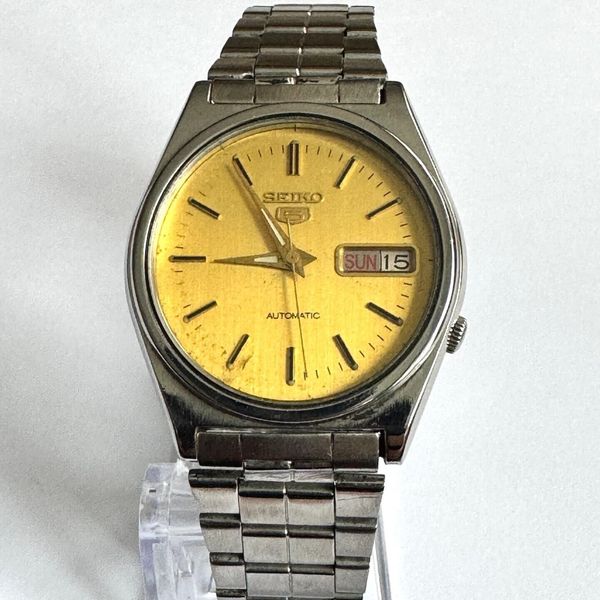 Vintage Seiko 5 Automatic Men Watch , Day/Date, Used. N-17 | WatchCharts Marketplace