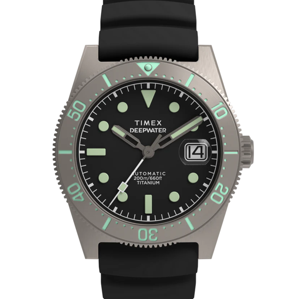 Timex Deepwater Reef 200 Titanium Automatic 41mm Watch TW2W73800 New ...