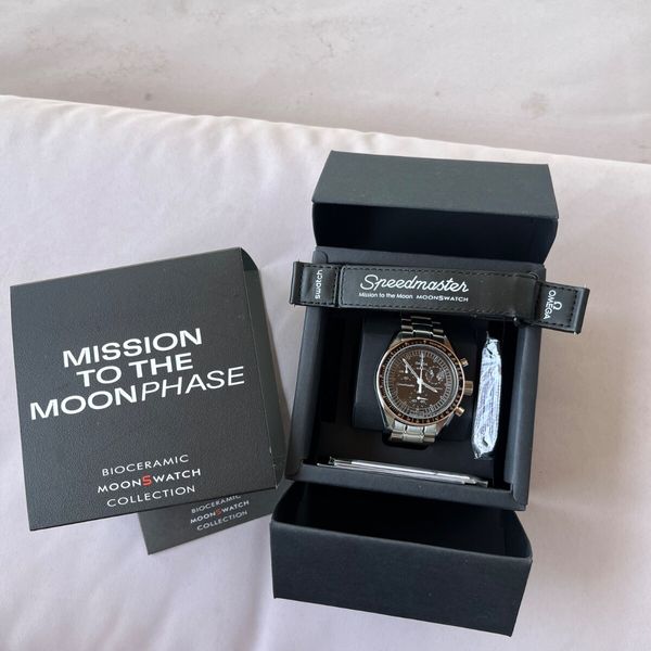 OMEGA x Swatch MoonSwatch Moon Speedmaster Stainless Steel Metal Case ...