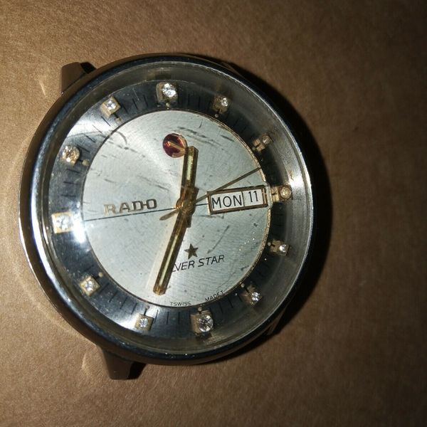 Rado Silver star 80s vintage ref 5360-36T day & date automatic ETA 2836 ...