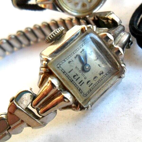 5 Vintage 1920's 60's Lady's Benrus Hamilton Bulova+ Cocktail Watches ...