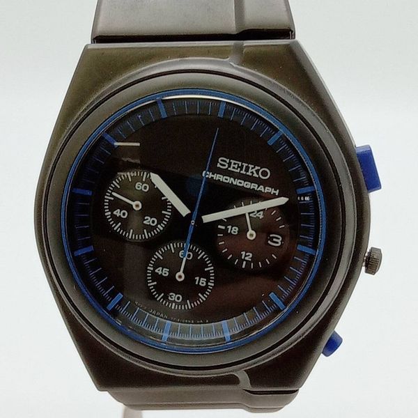 SEIKO 7T12-0GC0 Giugiaro Rider motorcycle Rarest Blue Limited 1000 ...