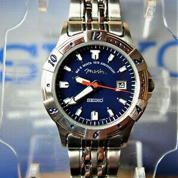 Rar! Org. SEIKO Mazda MX-5 NB 10th Anniversary 99 Miata Damen Uhr Anni ...