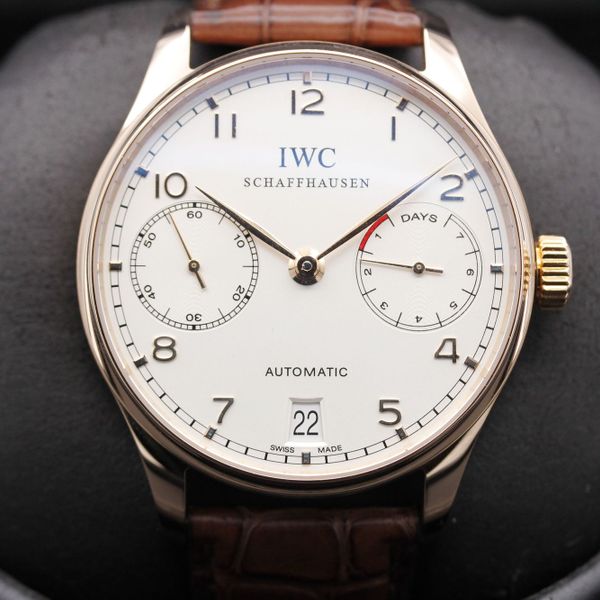 FSOT: IWC Portuguese Automatic - IW500113 - White - Rose Gold - 42mm ...