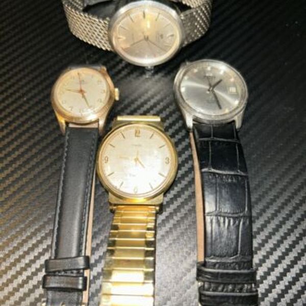 Lot of 4 Watches, Timex, Bucherer, Royce, Lathin. All Working ...