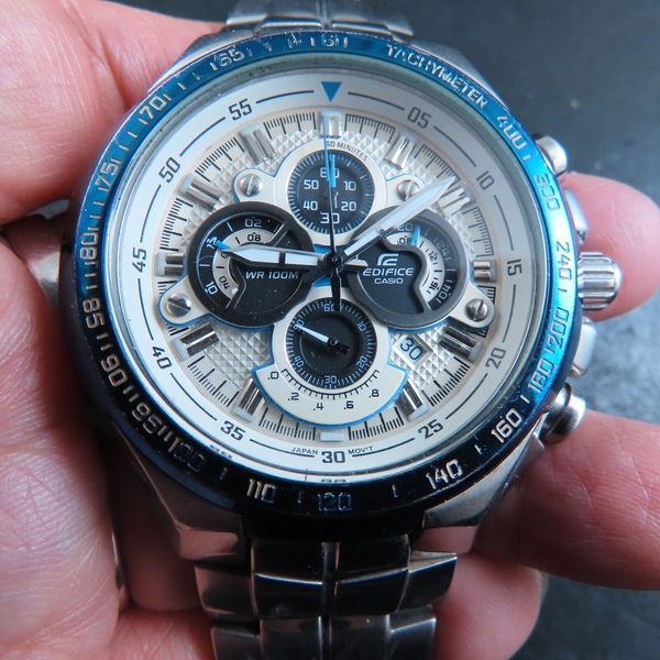 EF-554 Casio Edifice Chronograph 100M Quartz Men Watch | WatchCharts ...
