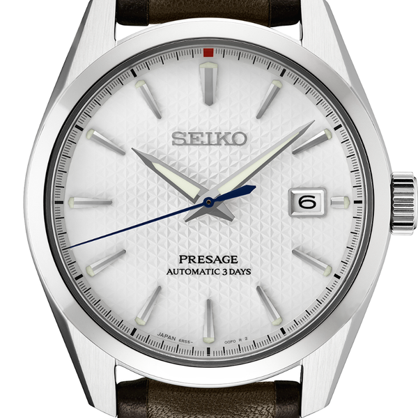 New Seiko Presage Sharp Edged Leather Automatic sapphire Limited ...