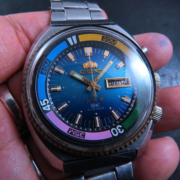 Japan Orient Sk Three Star Daydate Automatic Men Watch | WatchCharts ...