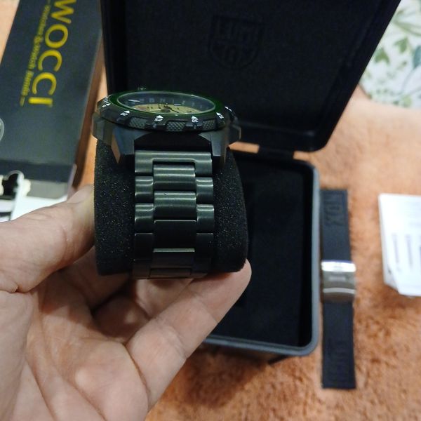 Luminox Men's Watch Commando Raider Compass Beige Dial Black Rubber ...
