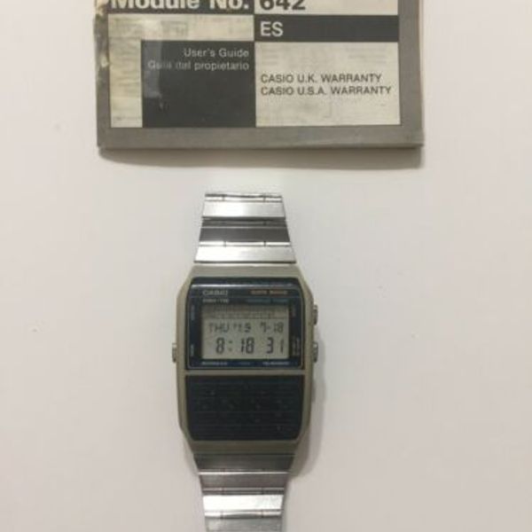 Vintage Casio DBX-112 Databank Calculator World Time New Battery ...
