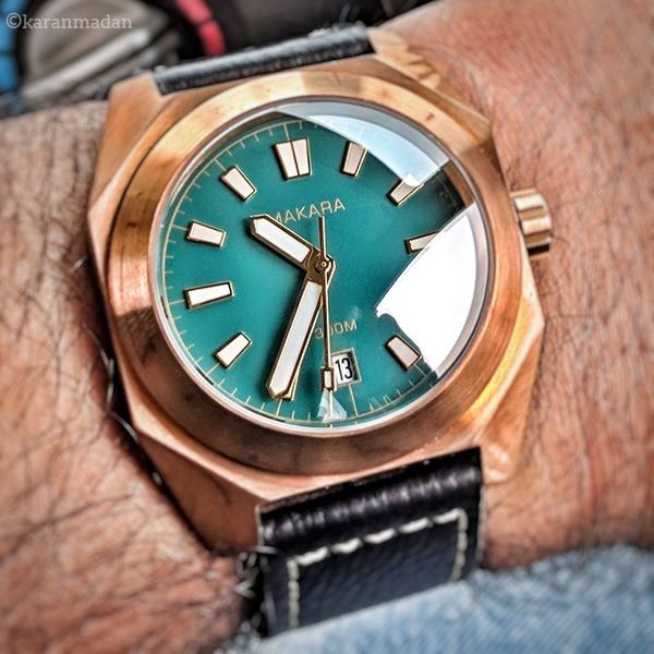 Makara Bronze Hawksbill Sea Turtle Teal dial | WatchCharts Marketplace