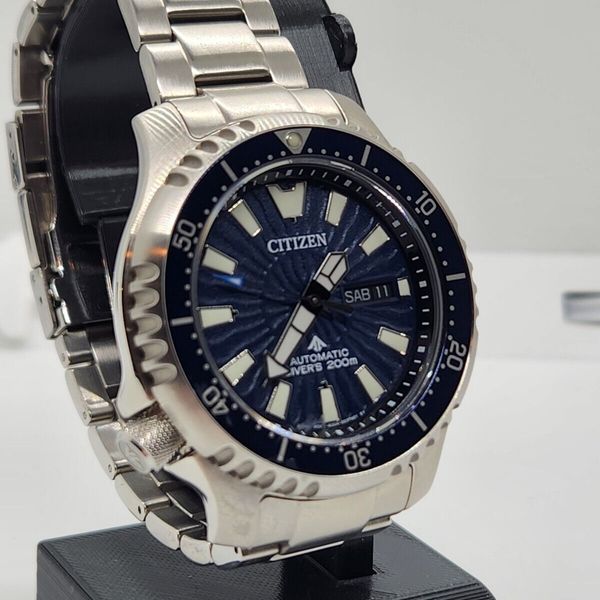 Citizen Promaster Dive Automatic Men's Day Date Silver Watch 44MM ...