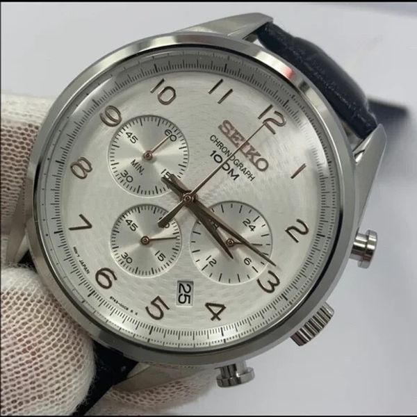 New Seiko 42mm SSB227P1 Chronograph Quartz Watch | WatchCharts Marketplace