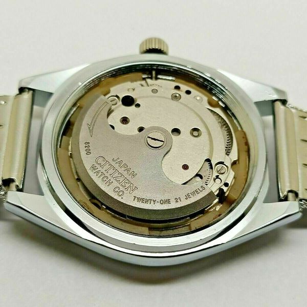 Citizen 8200 Automatic Men's Steel 21 Jewels Day Date Vintage Japan Wrist Watch | WatchCharts ...