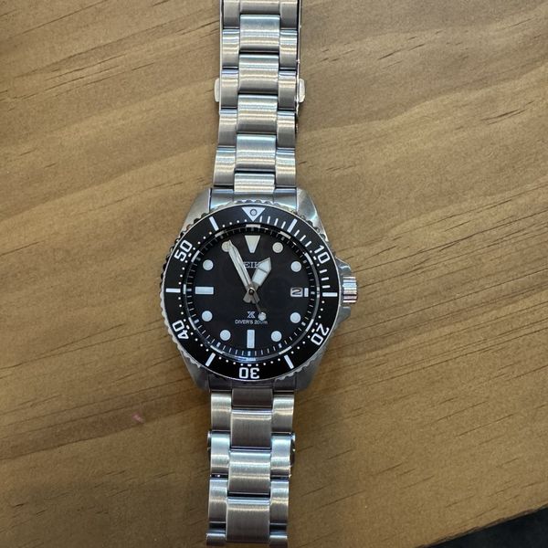 SEIKO Prospex 41 MM Black Dial Solar Dive Men's Watch SNE597 ...