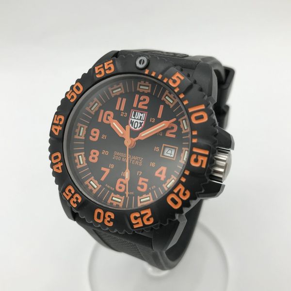 Luminox Watch 3050/3950 Rubber Band Quartz Diver Watch 3050 Color Mark ...