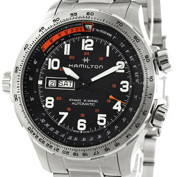 Hamilton Khaki Aviation X Wind Day Date Auto Black (H77755133) Market ...