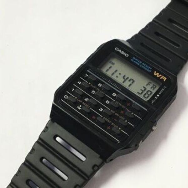 Vintage 1980's 1990's Retro Casio Calculator Watch CA-53W Old School ...