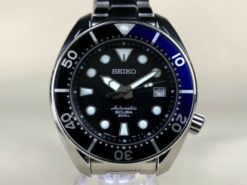 *Rare* Seiko Prospex Sumo "Batman" Moded Dive Watch SBDC001 in FULL SET ...