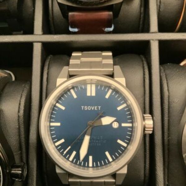 Tsovet SMT-FW42 Swiss Automatic Blue 42MM Field Watch | WatchCharts