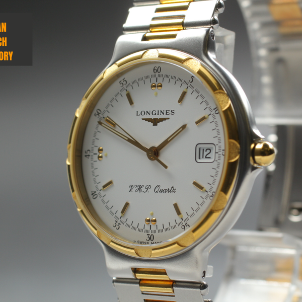 [MINT] LONGINES Conquest V.H.P VHP White Dial Men's Quartz Watch from ...