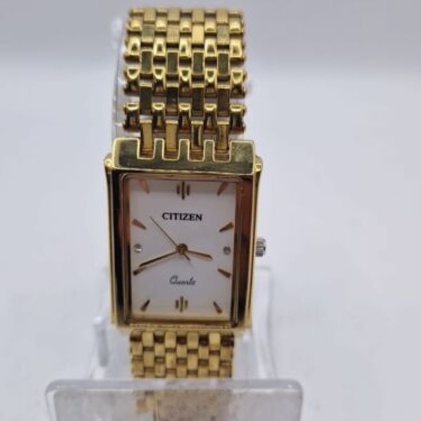 Lovely Citizen Tank Watch 23 Gold Plated | WatchCharts Marketplace