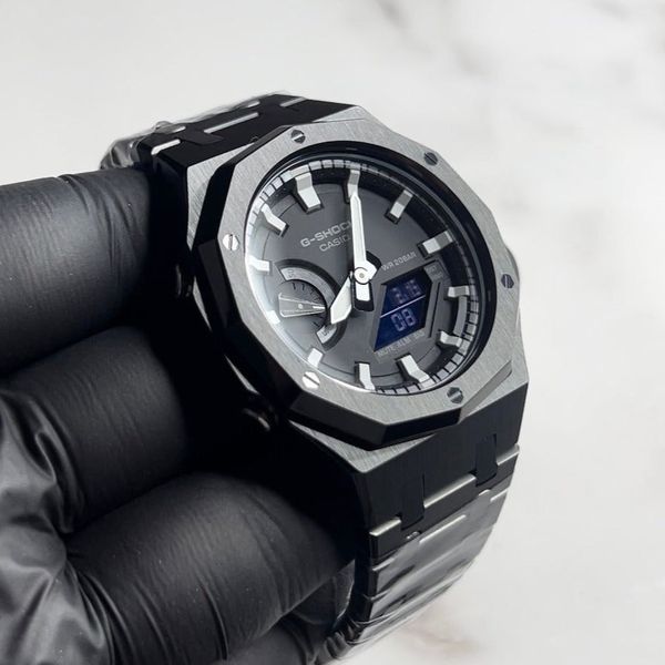 Casio G-Shock GA2100 Casioak Mod kit Modification Strap Black Watch ...