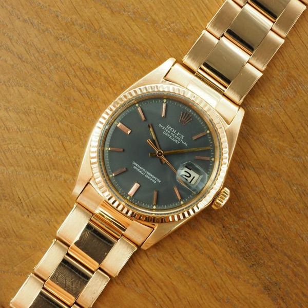 FS: Rolex Datejust "Gun Powder Gray" Dial, 18K Rose Gold | WatchCharts ...