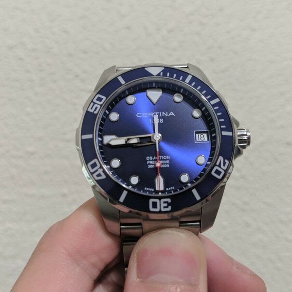 Certina DS Action Precidrive HAQ Blue Dive Watch 41mm C032.410.11.041.00 | WatchCharts Marketplace
