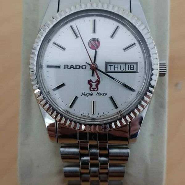 Rado Purple Horse Automatic Jubilee bracelet Fluted Bezel 28,800 vph ...