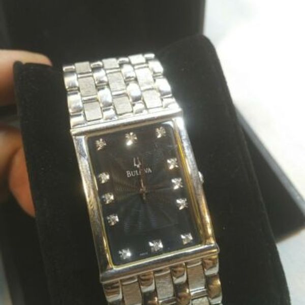 Bulova A7 Stainless Steel Diamond Man's Watch C860466 With Box No ...