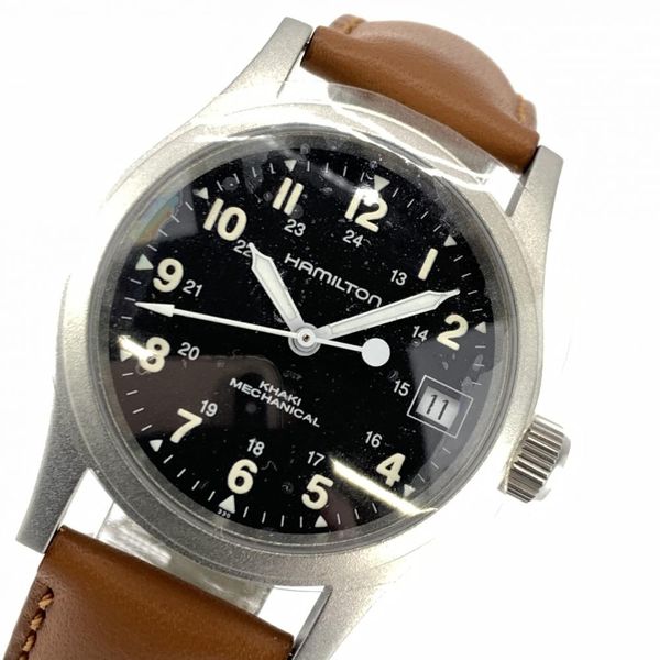 HAMILTON Hamilton H693190 khaki field 33mm date hand winding mechanical ...