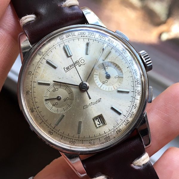 FS: Eberhard & Co Contodat Stainless Steel Chronograph 38mm | WatchCharts Marketplace