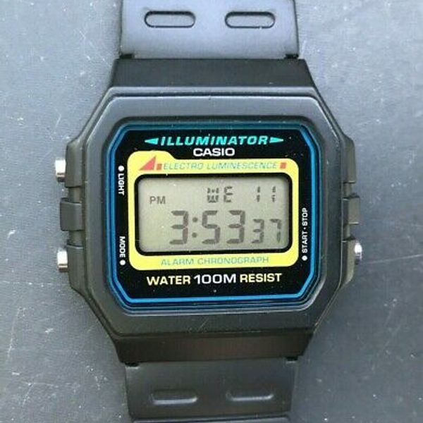 Vintage CASIO W-741 (1275) Korea C 10BAR WR 38mm Watch - New Battery ...