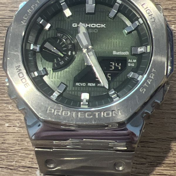Casio G-Shock G-steel Tough Solar Bluetooth Green Dial Watch GBM2100 ...