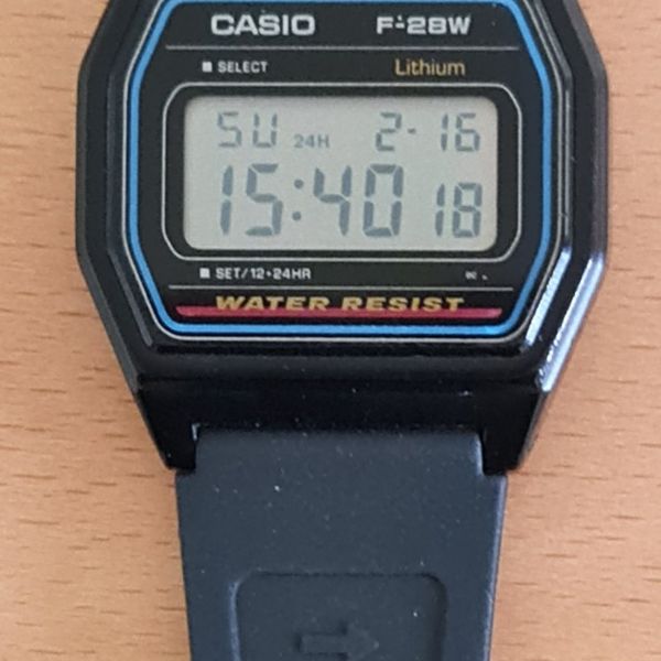 Casio Vintage F-28W Rare Early Digital LCD Watch | WatchCharts Marketplace