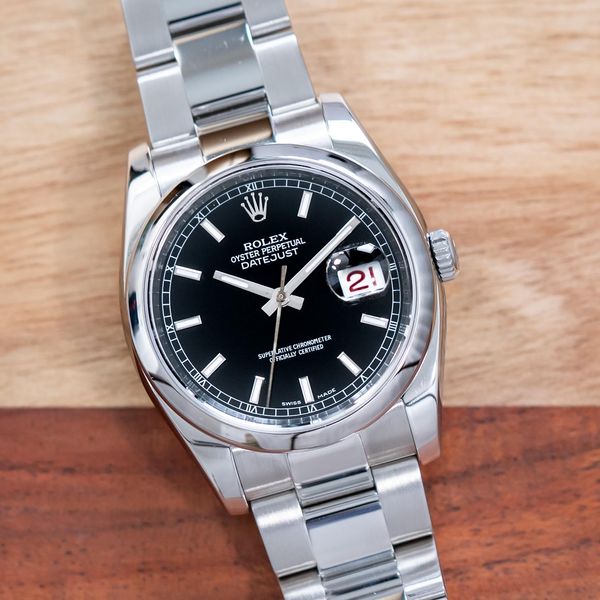 [WTS] Rolex Datejust 116200 DJ36 Black Dial $6,499 | WatchCharts ...